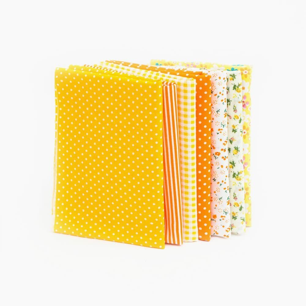Комплект из 7 разных хлопковых тканей Fat Quarter для шитья и квилтинга своими руками, набор материалов для лоскутного шитья