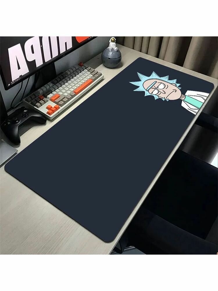 Коврик для мыши Rick and Morty, игровой, нескользящий, прошитые края, 40 см x 90 см
