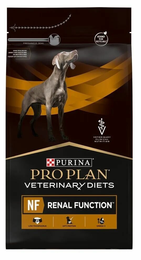 Сухой корм для собак Pro Plan Veterinary Diets NF Renal Function при хронической почечной недостаточности (1шт по 3кг)