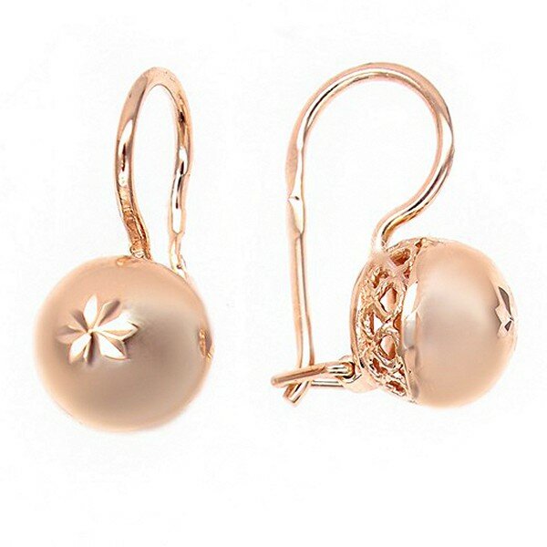 Серьги JEWELIN, красное золото, 585 проба