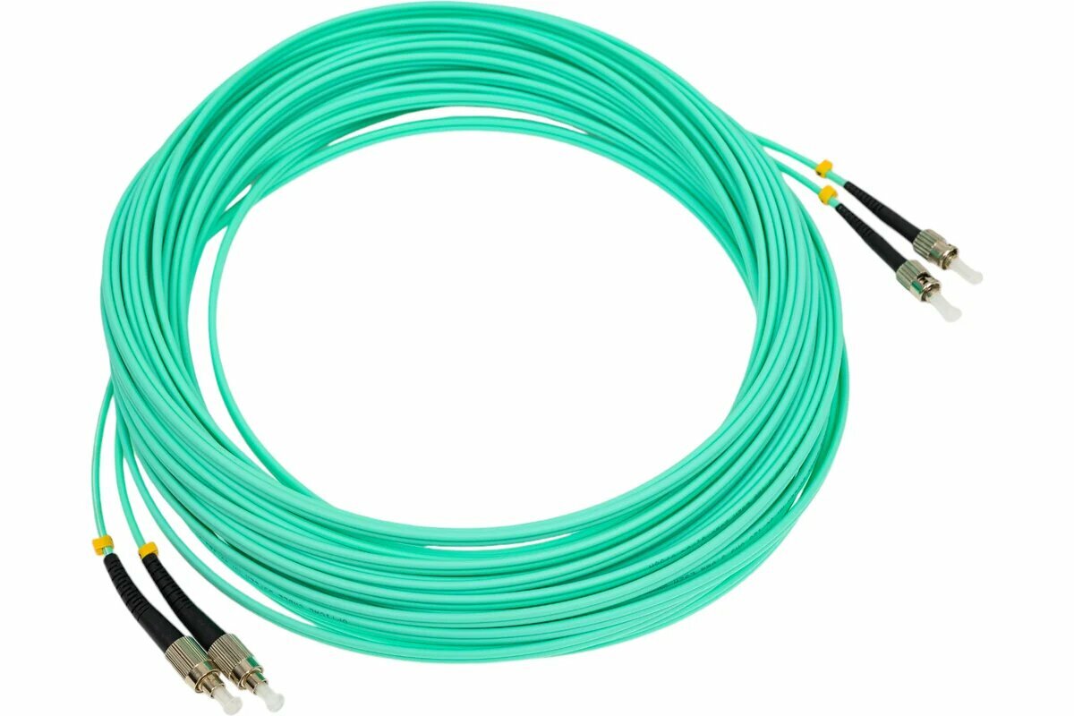 TopLAN оптический дуплексный патч-корд OM3 50/125,20м, FC/PC-ST/PC, DPC-TOP-OM3-FC/P-ST/P-20