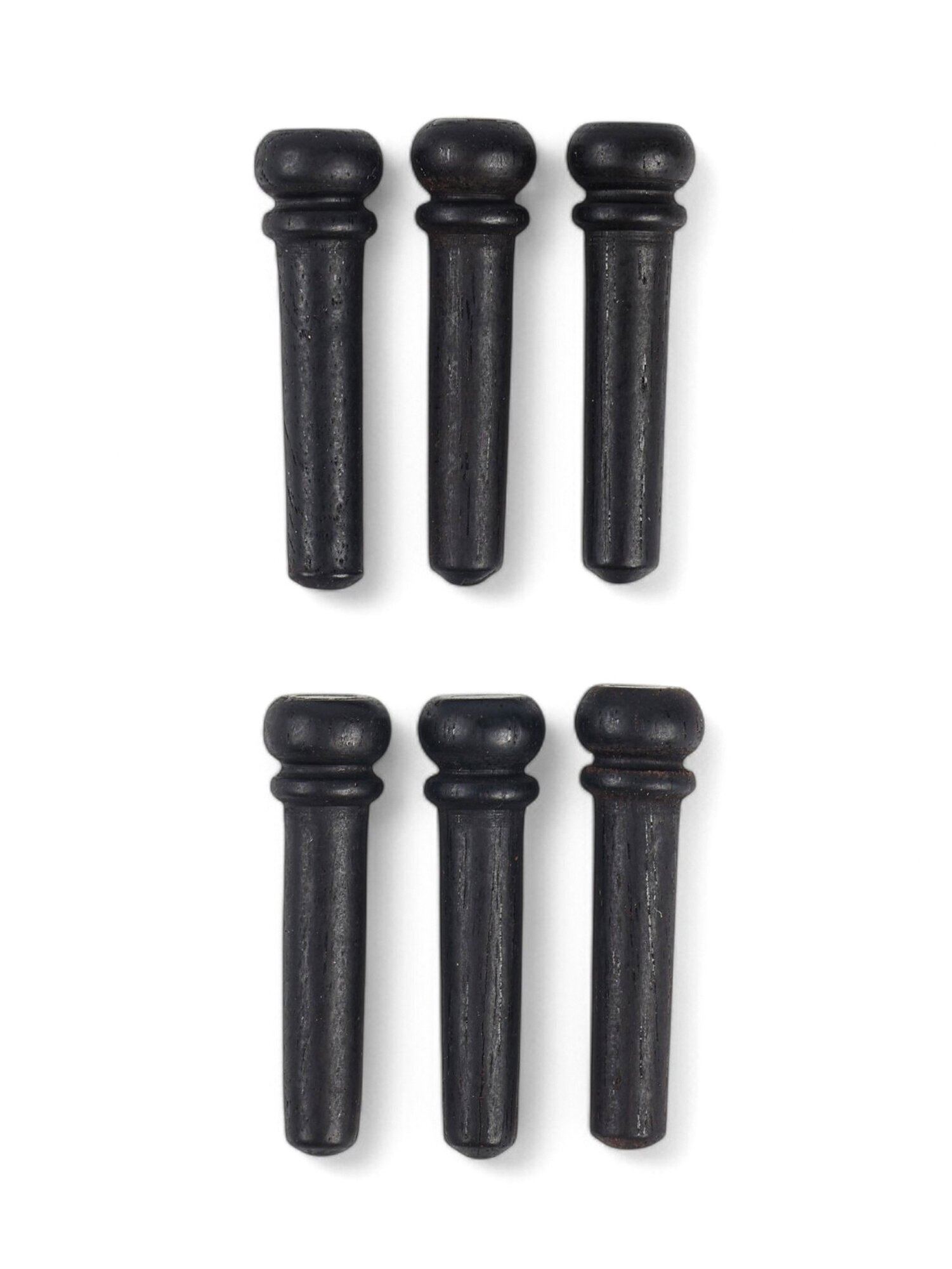 Набор фиксаторов струн Music life, 6 штук, черное дерево