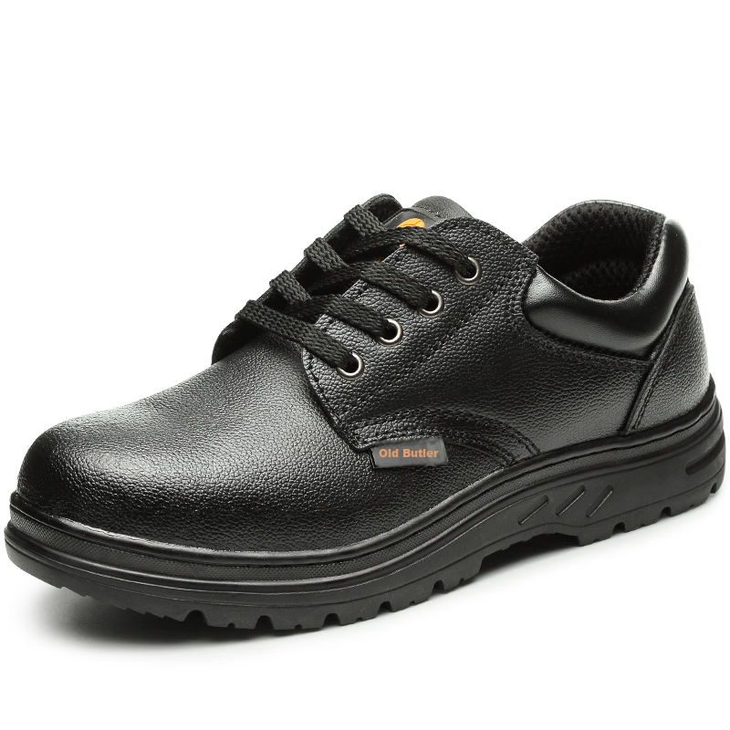 Old Butler Safety Shoes for Men, Anti-Smashing, Anti-Puncture, Steel Toe Cap, Steel Midsole, Rubber Sole, Wear-Resistant Cowhide Functional Shoes 088 38
