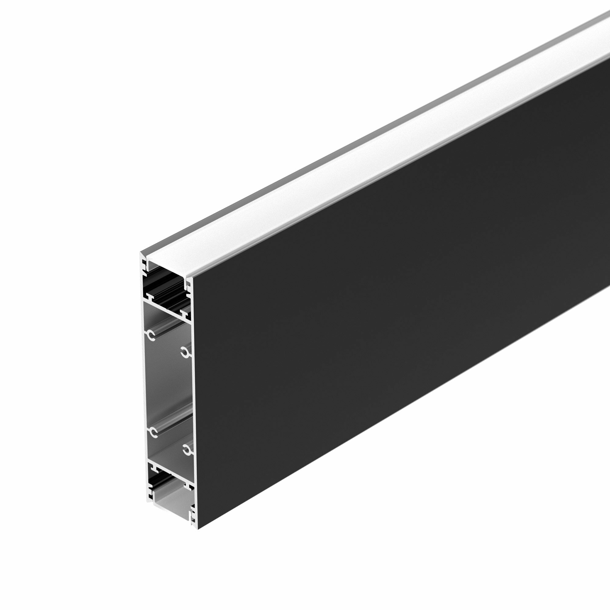 Профиль для светодиодной ленты Arlight Профиль SL-LINE-25100-DUAL-2500 BLACK (ARL, Алюминий), 2.5м