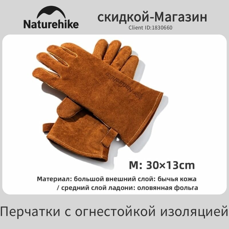 Термостойкие перчатки для гриля и барбекю с защитой от ожогов удобные и безопасные для готовки на огне углях и мангале