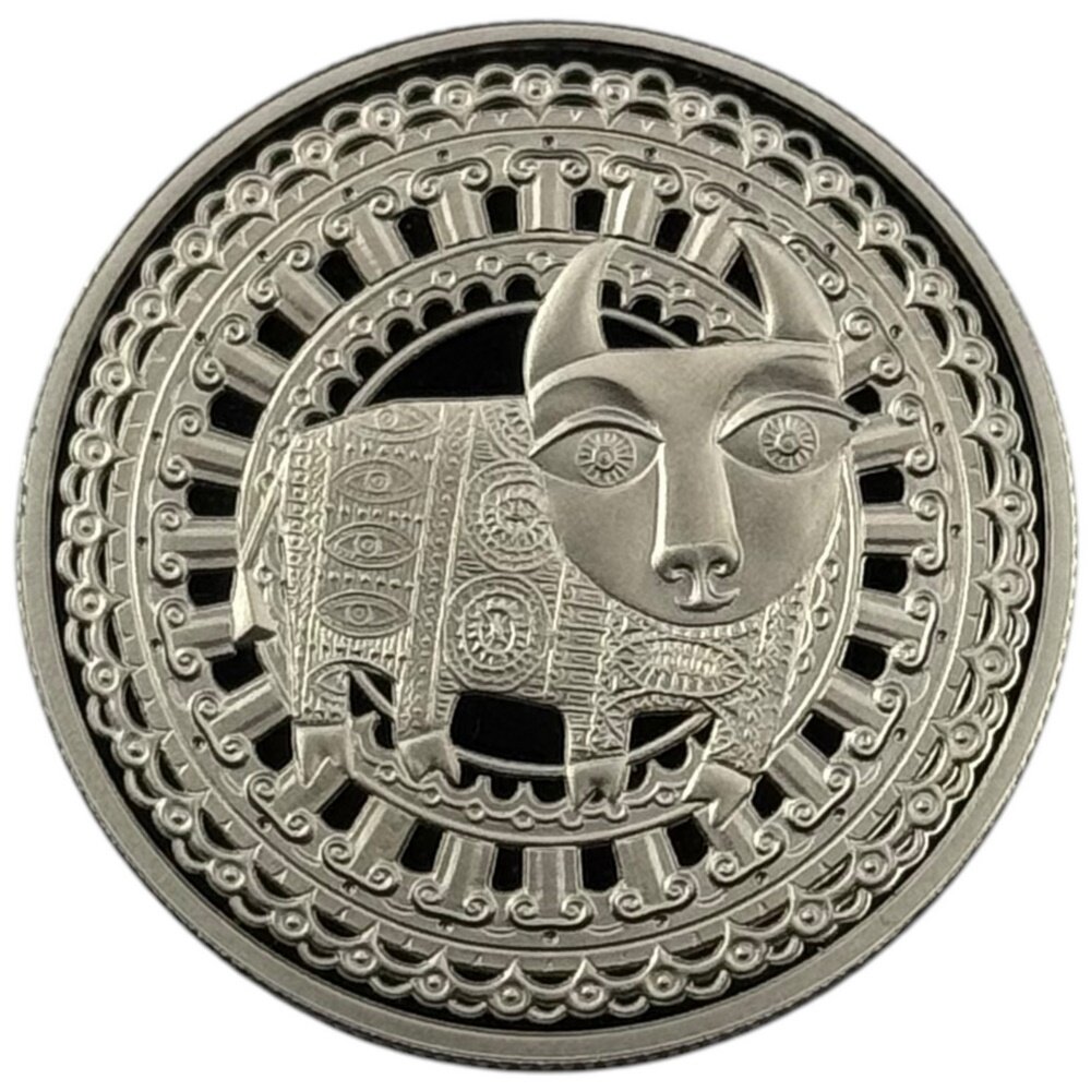 Беларусь 1 рубль 2009 г. (Знаки зодиака - Телец) (BU)