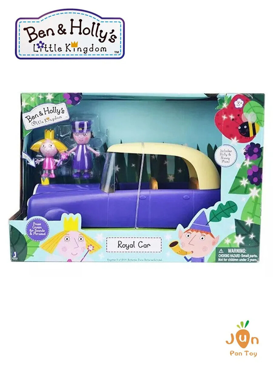 Фигурки Королевство Бена и Холли, Ben & Holly's Little Kingdom Royal Car / Детская модная игрушечная машинка