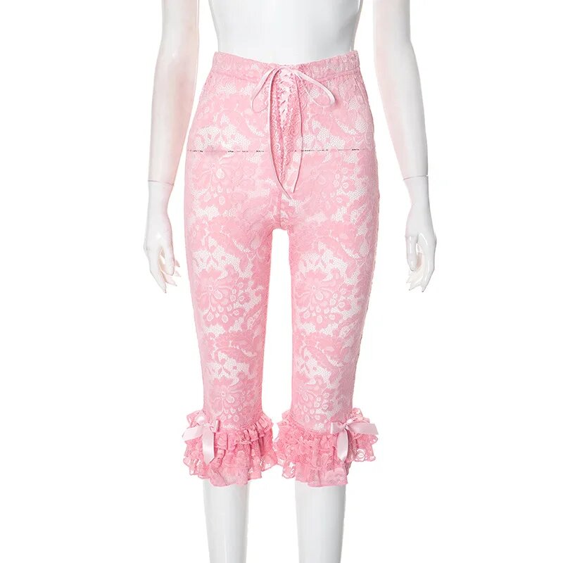 Кружевные брюки Spice Girls D25PT034 Розовый, L, Розовый