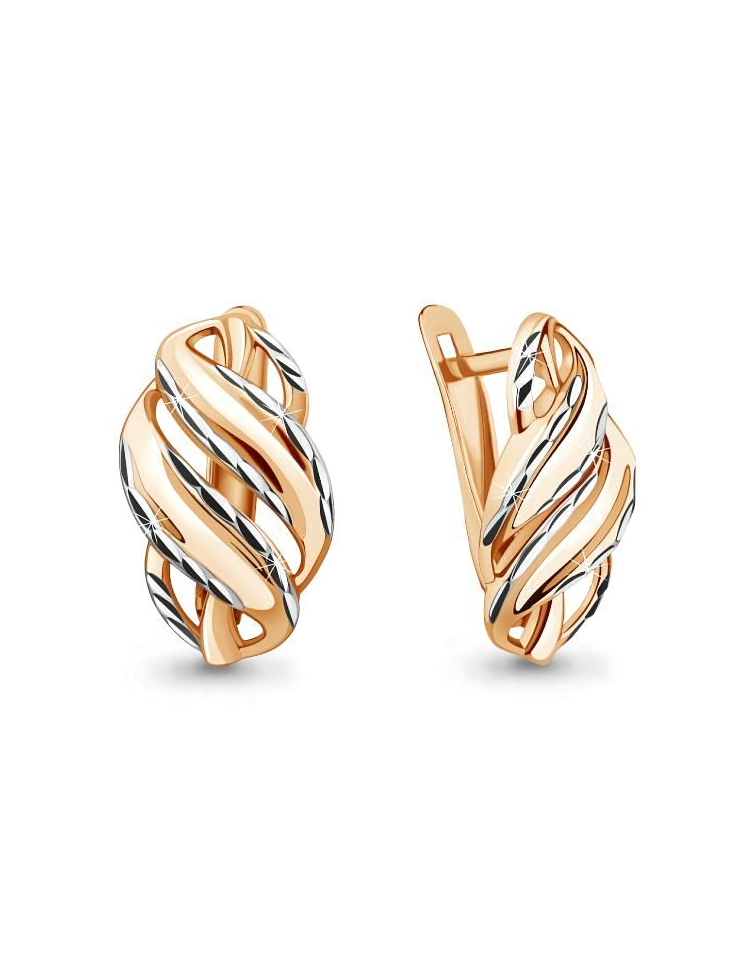 Серьги Amarin Jewelry, красное золото, 375 проба