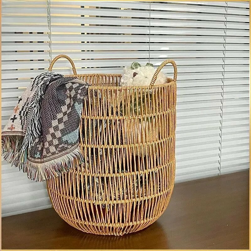 Корзина для белья GE88C608A, плетеная, из ротанга, ширина 30см, высота 41см