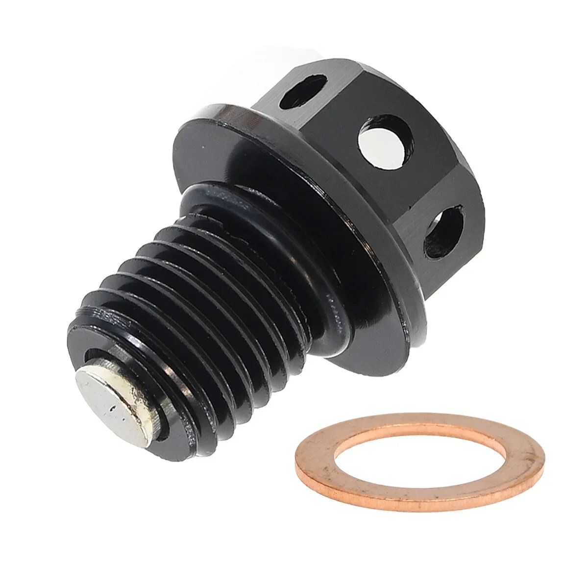 Черный магнитный сливной болт масла M12x1.5 Yamaha YZF-R25 R3 MT-03