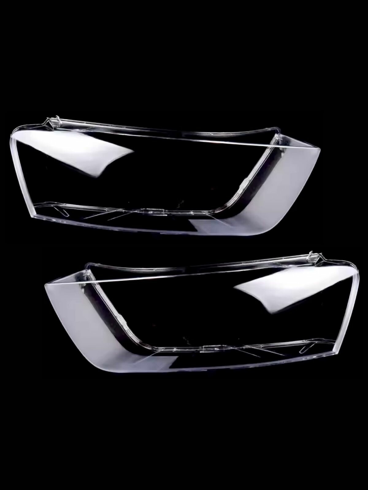 Стекла фар для Audi Q3 1 8U 2011-2014 Комплект 2шт / стекло фары на Ауди Ку3 8У