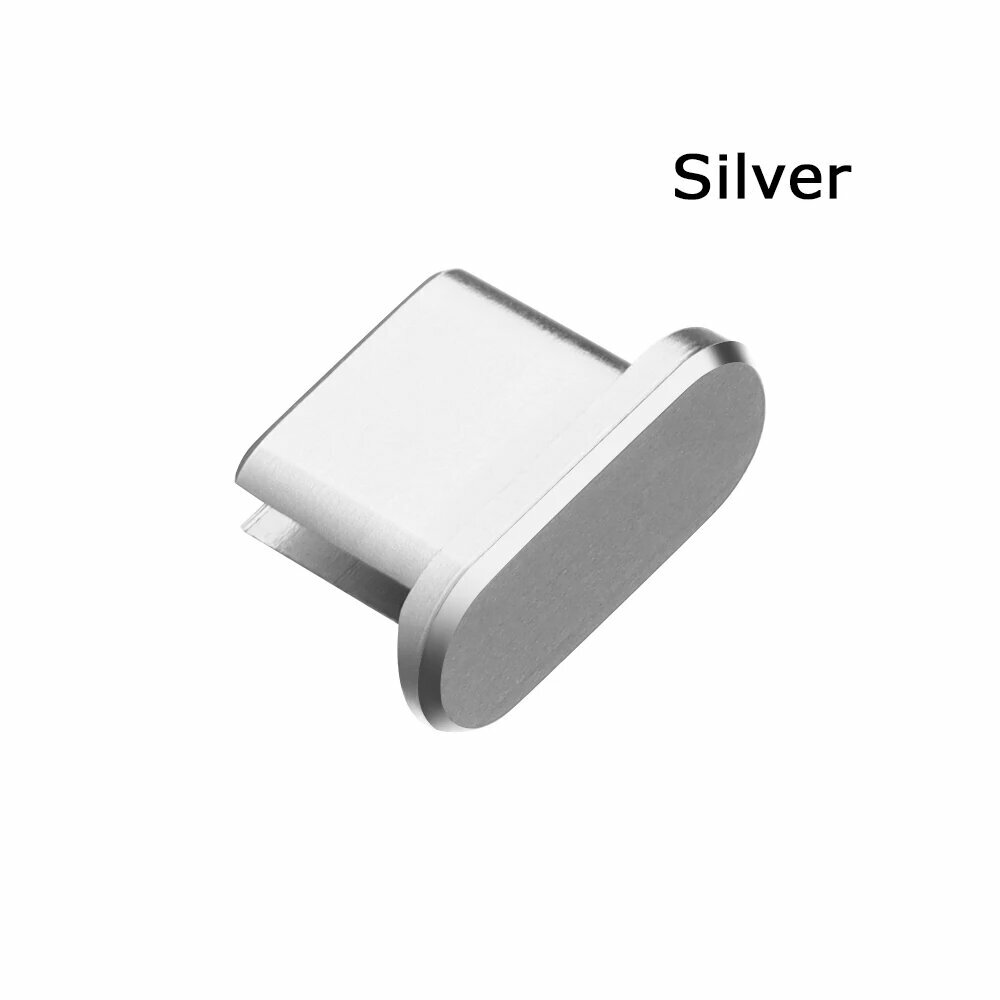 Противопылевая заглушка Type-C silver
