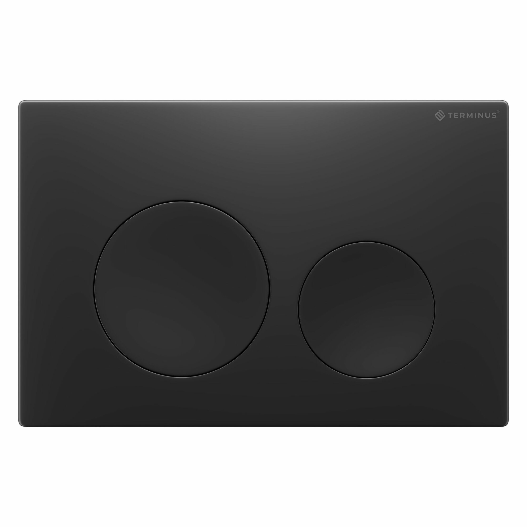 Клавиша смыва для инсталляции Terminus Classic кнопка круг цвет чёрный матовый