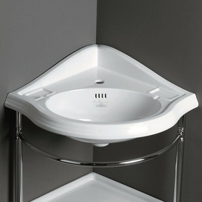 SIMAS Arcade Раковина угловая 57,5x57,5 см с 1 отв. под смеситель, цвет белый