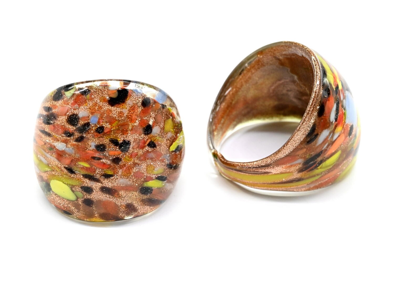 Кольцо, муранское стекло