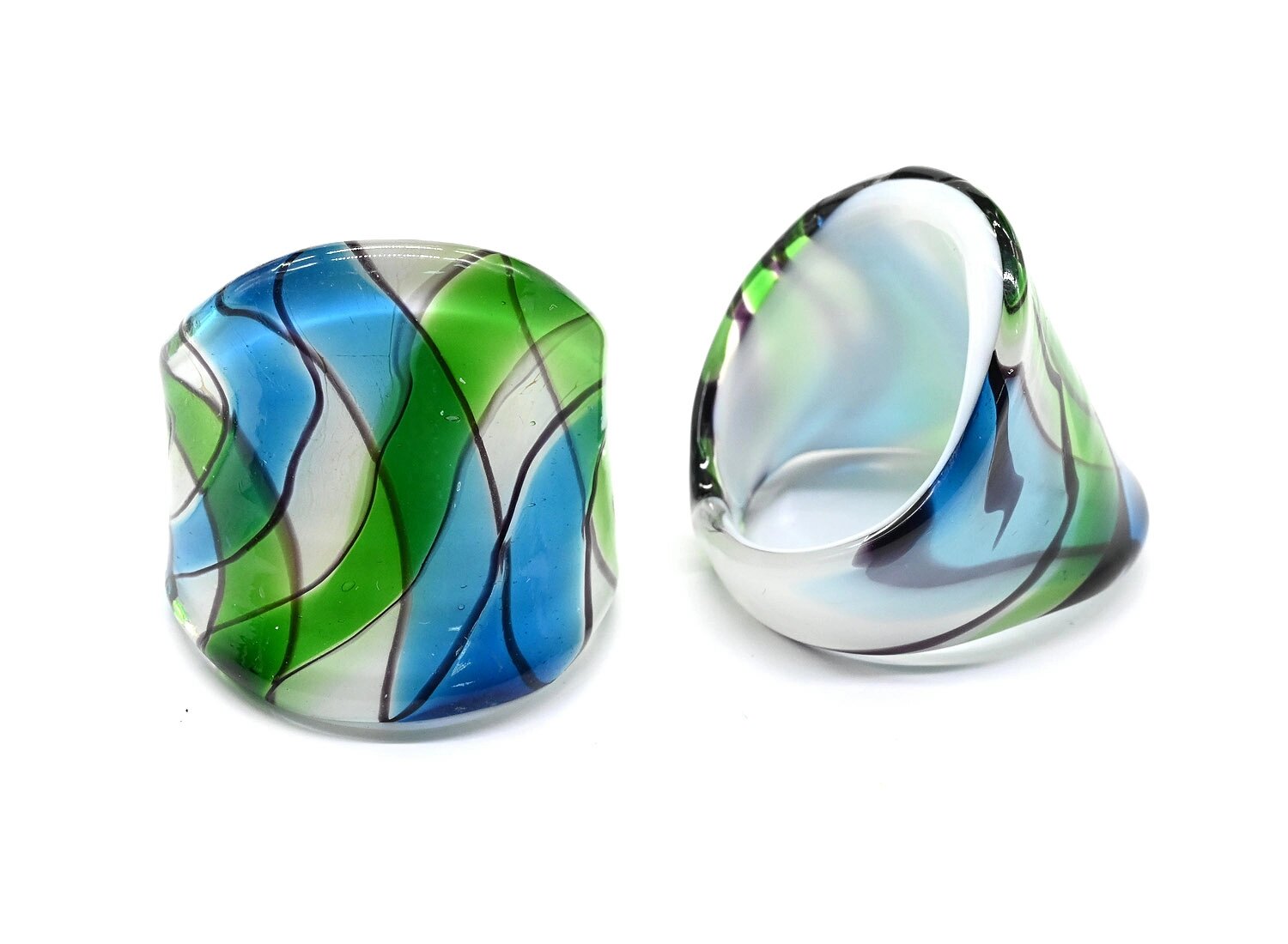 Кольцо, муранское стекло