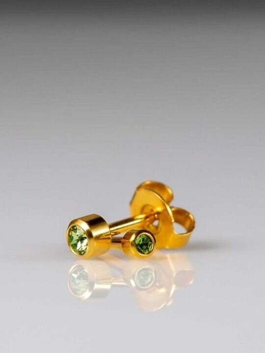 Серьги пусеты, искусственный камень