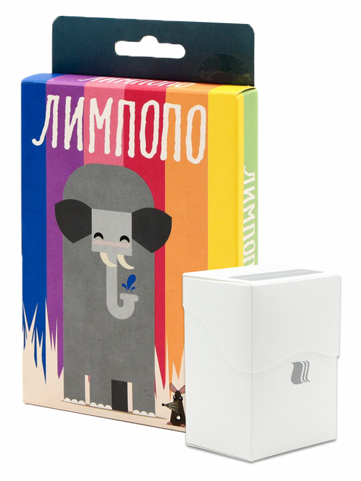 Настольная карточная семейная игра на счет Фабрика Игр Лимпопо + белая коробочка