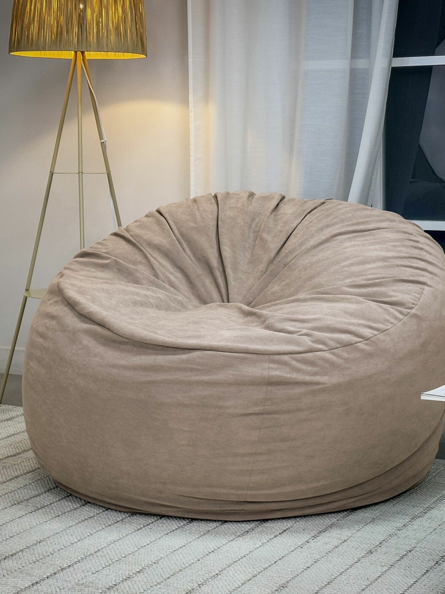 Кресло Агитарси, лофтмебель, бежевый, велюр