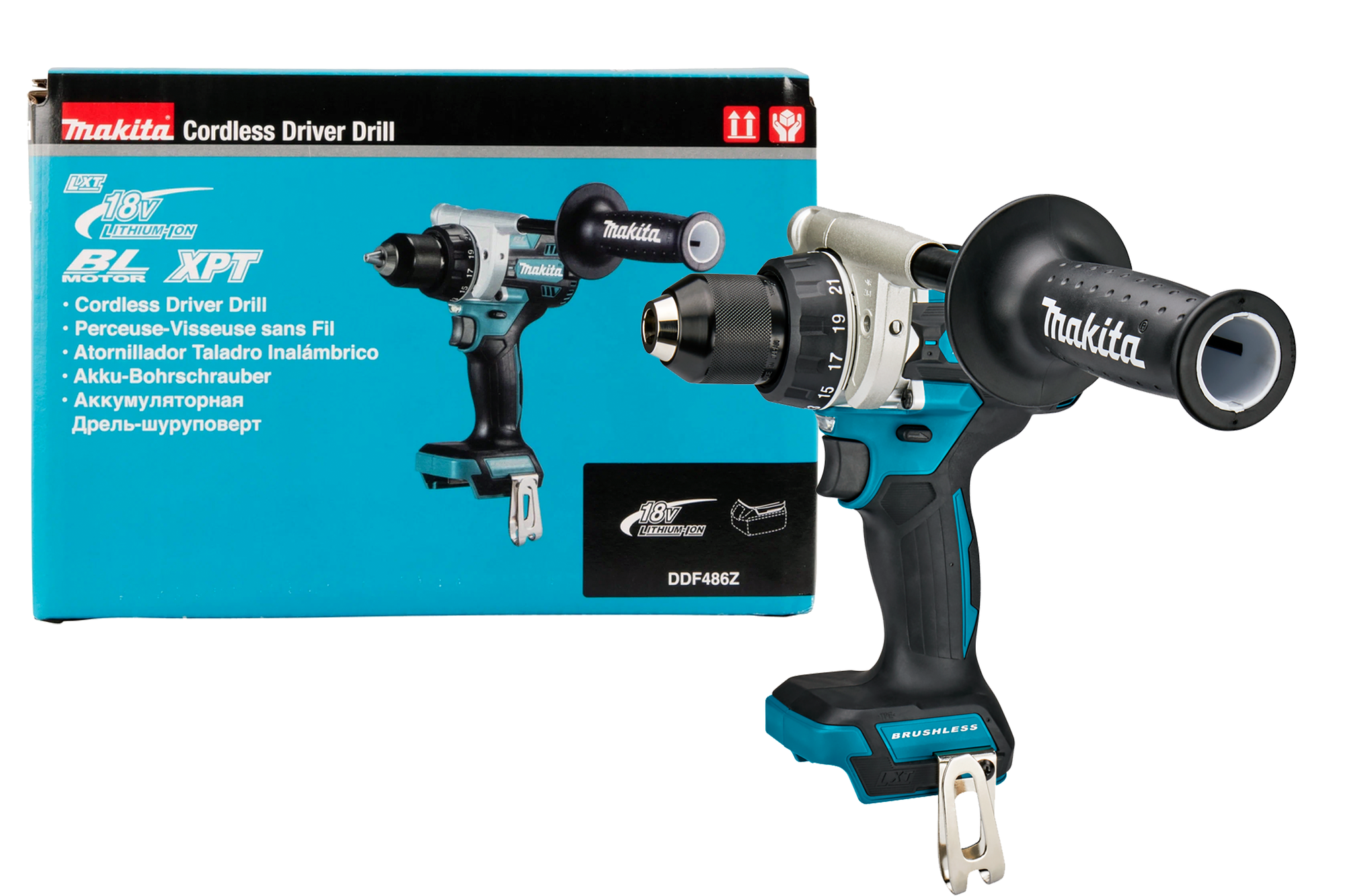 Аккумуляторная дрель-шуруповерт Makita DDF486Z, LXT