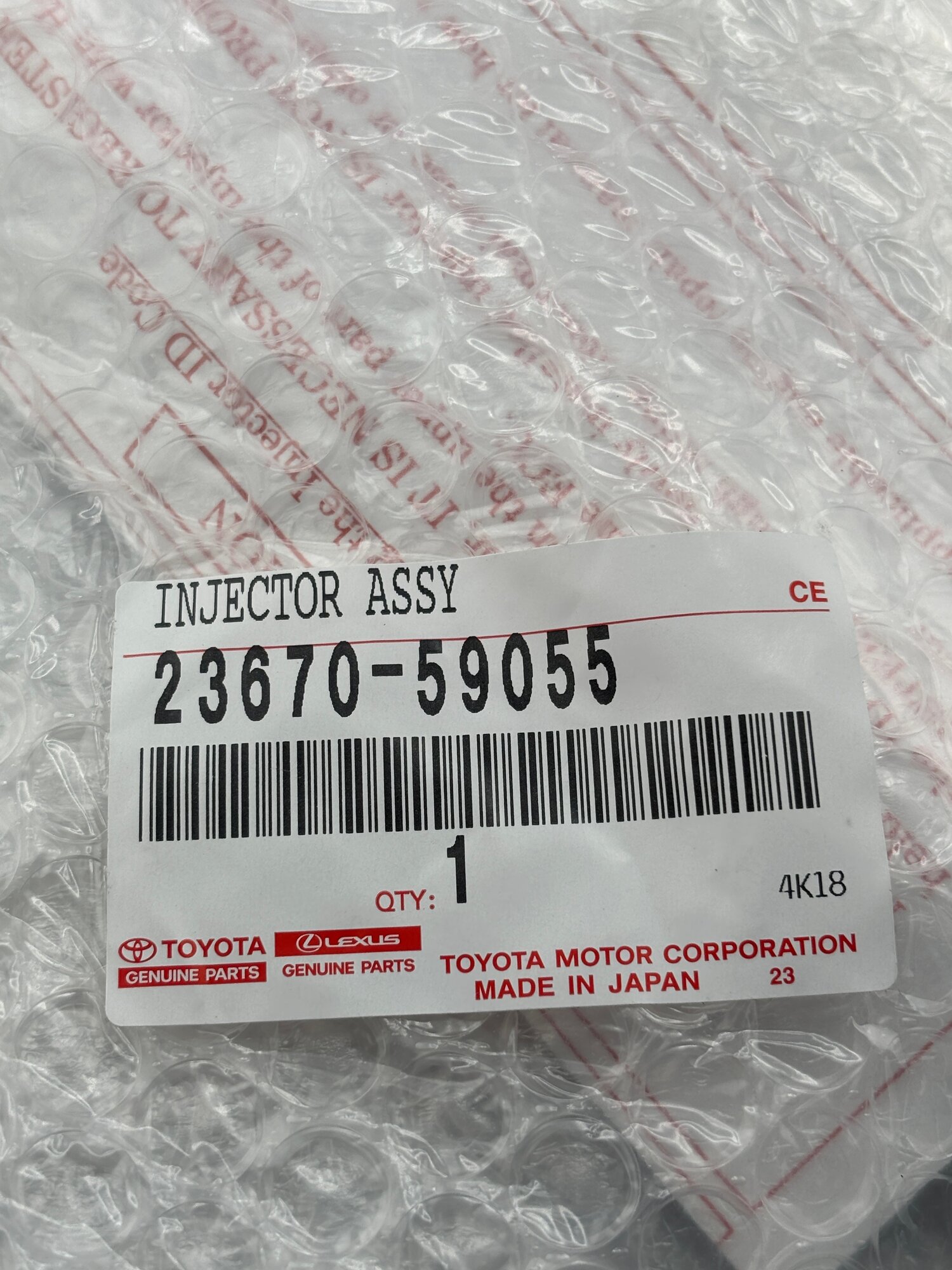 Форсунка топливная 23670-59055, для Toyota Land Cruiser LC200 2012-,