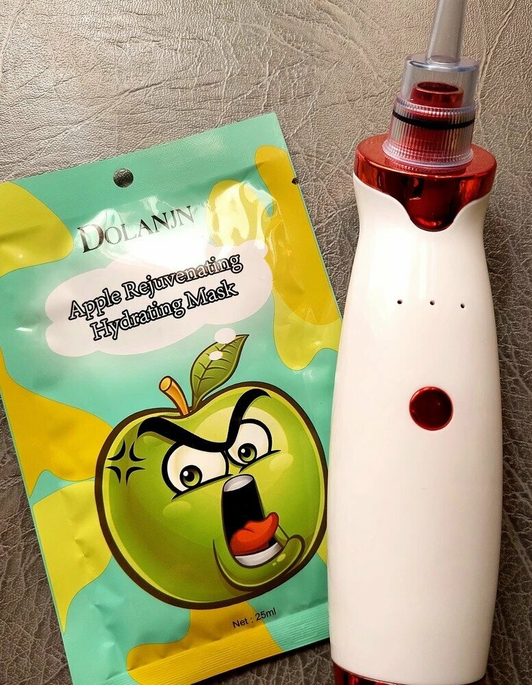 Вакуумный очиститель пор, чистка лица, аппарат от черных точек, прыщей, очищения кожи от акне, угрей, маска увлажняющая