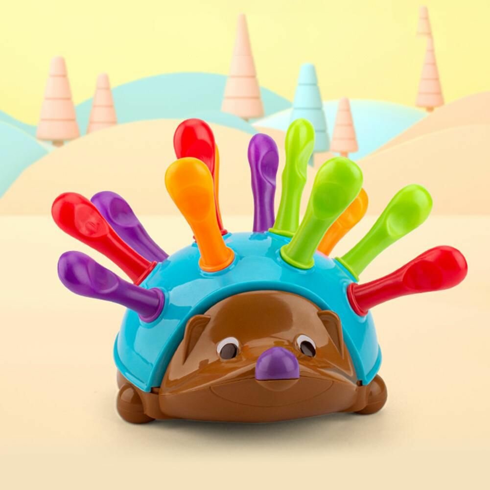 Сортер для малышей Ежик Спайк, Детские развивающие игрушки