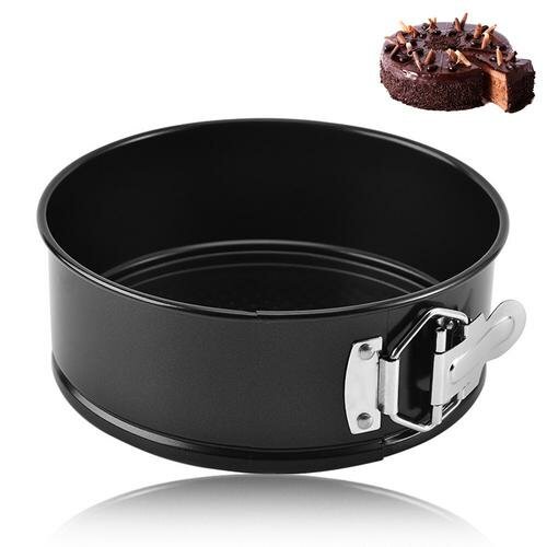 Неклейкий металлический гриль съемный нижний круглый гриль гриль гриль гриль торт из углеродистой стали форма кухонная аксессуары инструменты.