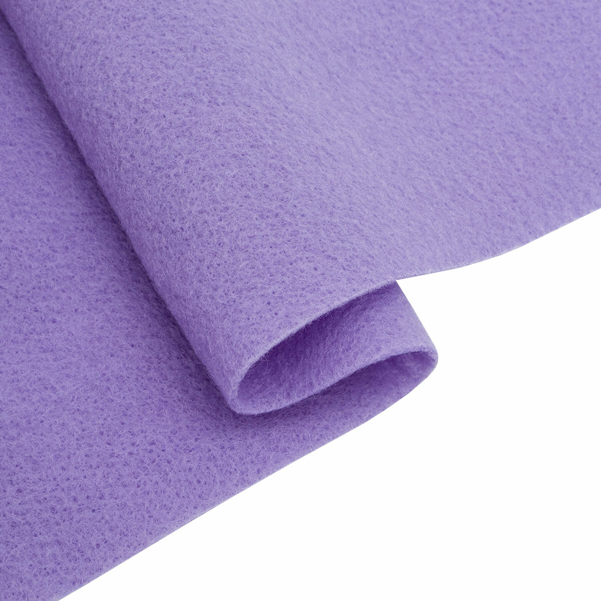 Фетр мягкий 1,5мм размер 30*30см, 180 г/м², 100 % полиэстер, уп. 4шт (сиреневый 8124)