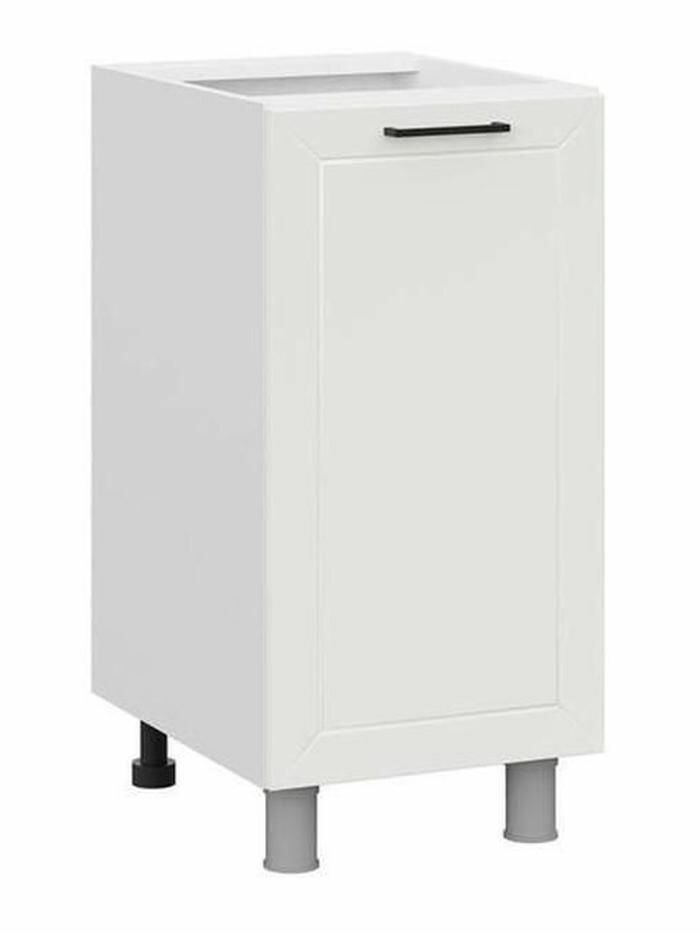 Кухонный модуль напольный, стол Сектор с полками, с доводчиками, 40х50.6х82.4 см, Белый / Бланж