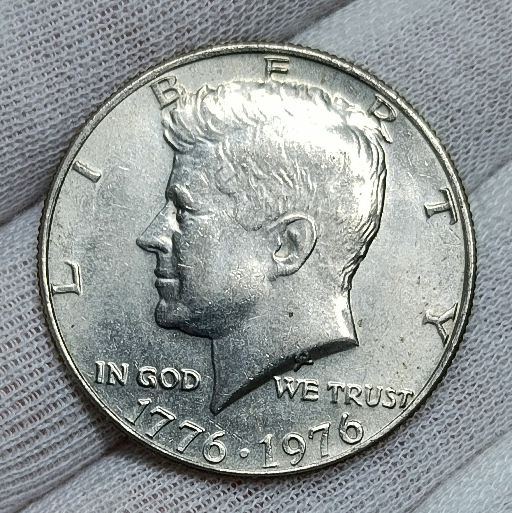 США 50 центов 1976 года Кеннеди 200 лет независимости