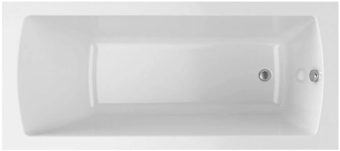 Акриловая ванна Timo Ritta 1270 без опоры 120x70 см, пристенная, белая