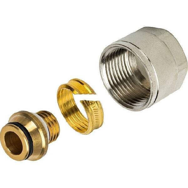 Фитинг компрессионный STOUT евроконус для труб PEX-AL-PEX 20х2,0х3/4 SFC-0021-002020 (10/100)