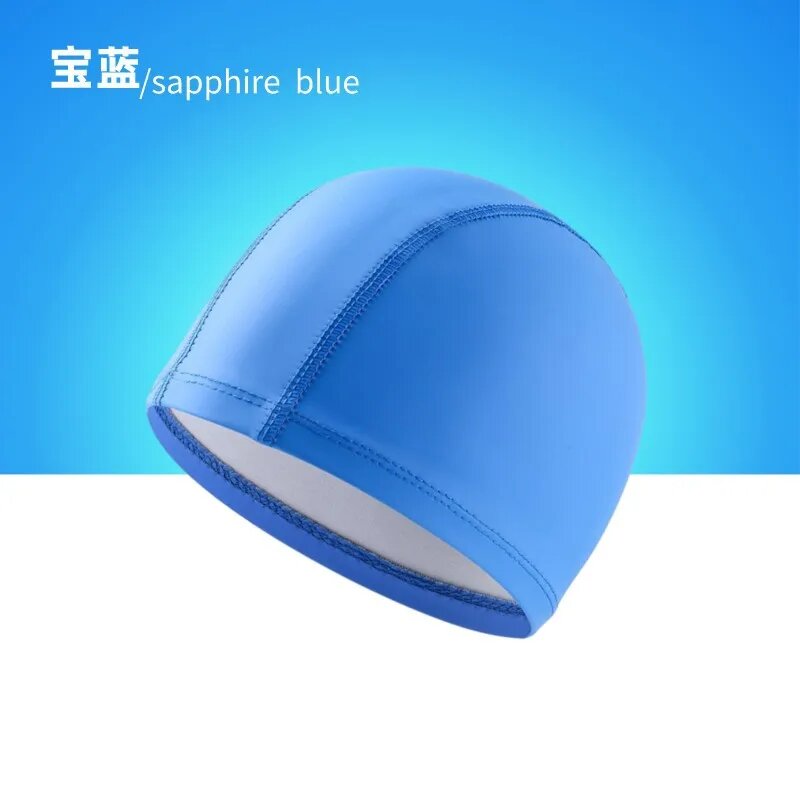 Синяя плавательная шапочка для взрослых, royal blue