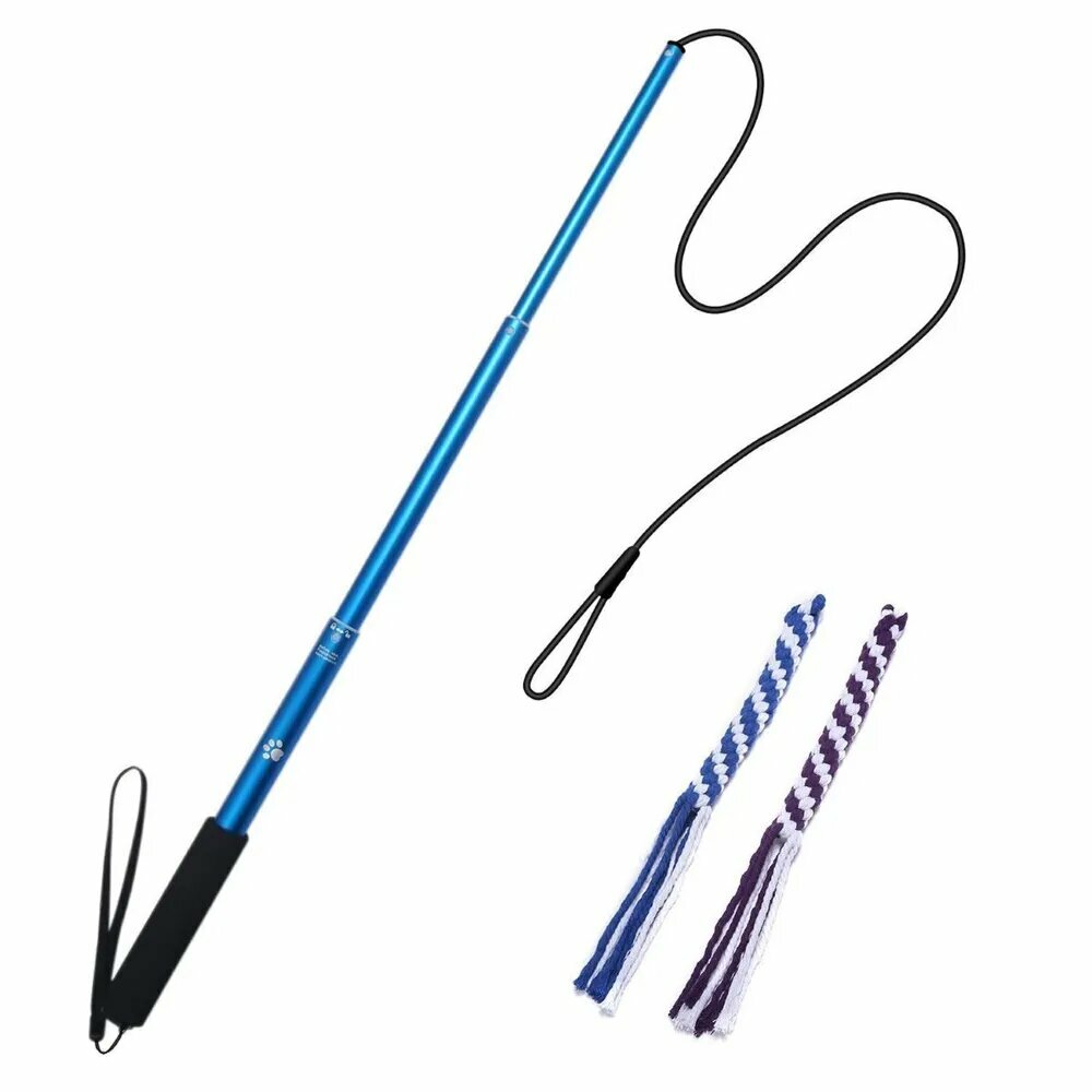 Удочка-дразнилка выдвижная для собак, Bentfores (синий/фиолетовый, 33178)