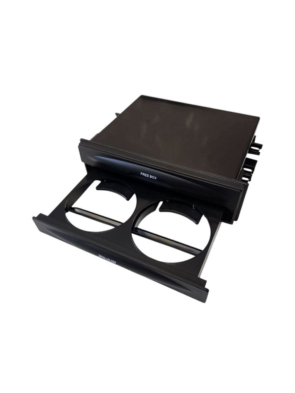 Карман под магнитолу 175x50x125мм. Заглушка магнитолы. Универсальный подстаканник для автомобиля. Подстаканник в салон автомобиля. Для ВАЗ газель КАМАЗ.