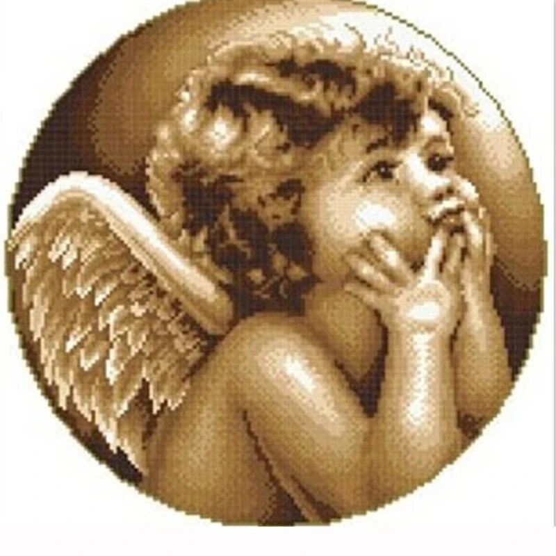 Набор для вышивки крестом "Ангел", хлопок