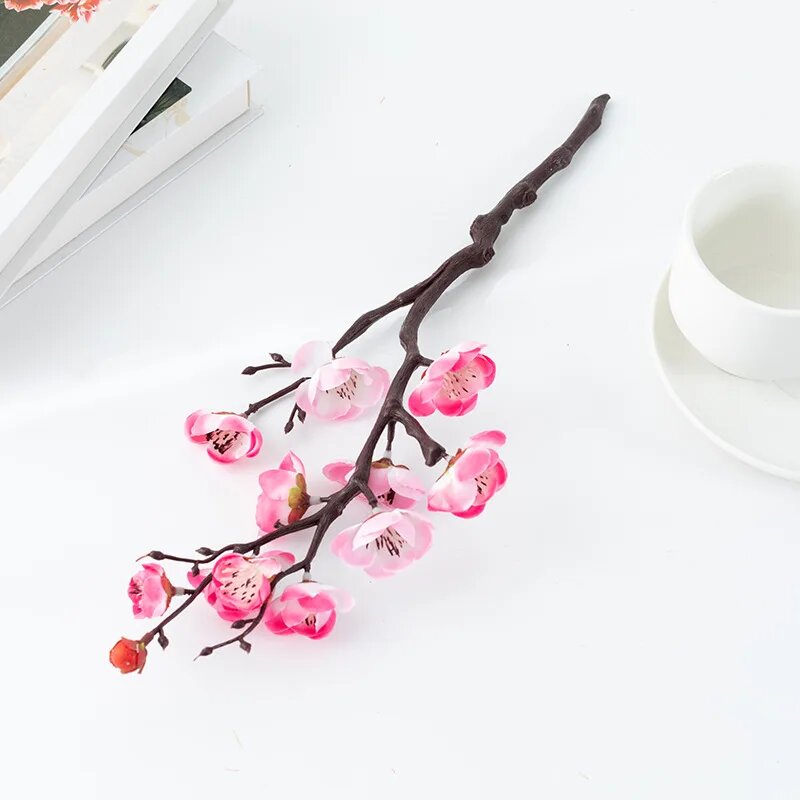 Искусственные цветы сливы Pink, 37 см