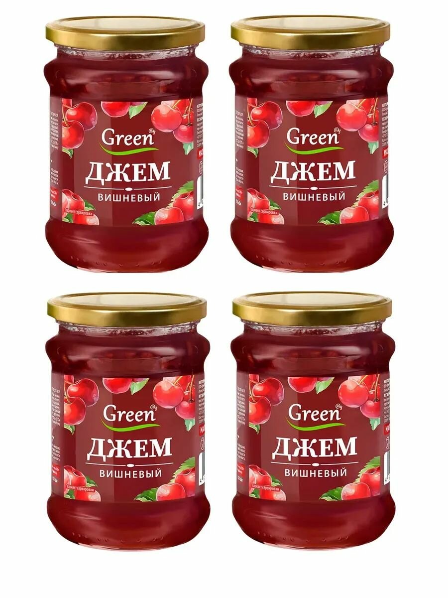 Green Ray джем Вишневый 310гр (Набор из 4шт)