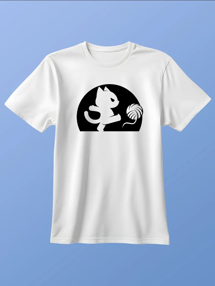 Футболка котики минимализм