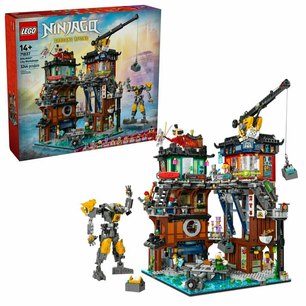 Конструктор LEGO Ninjago 71837 Workshops Мастерские в городе ниндзяго