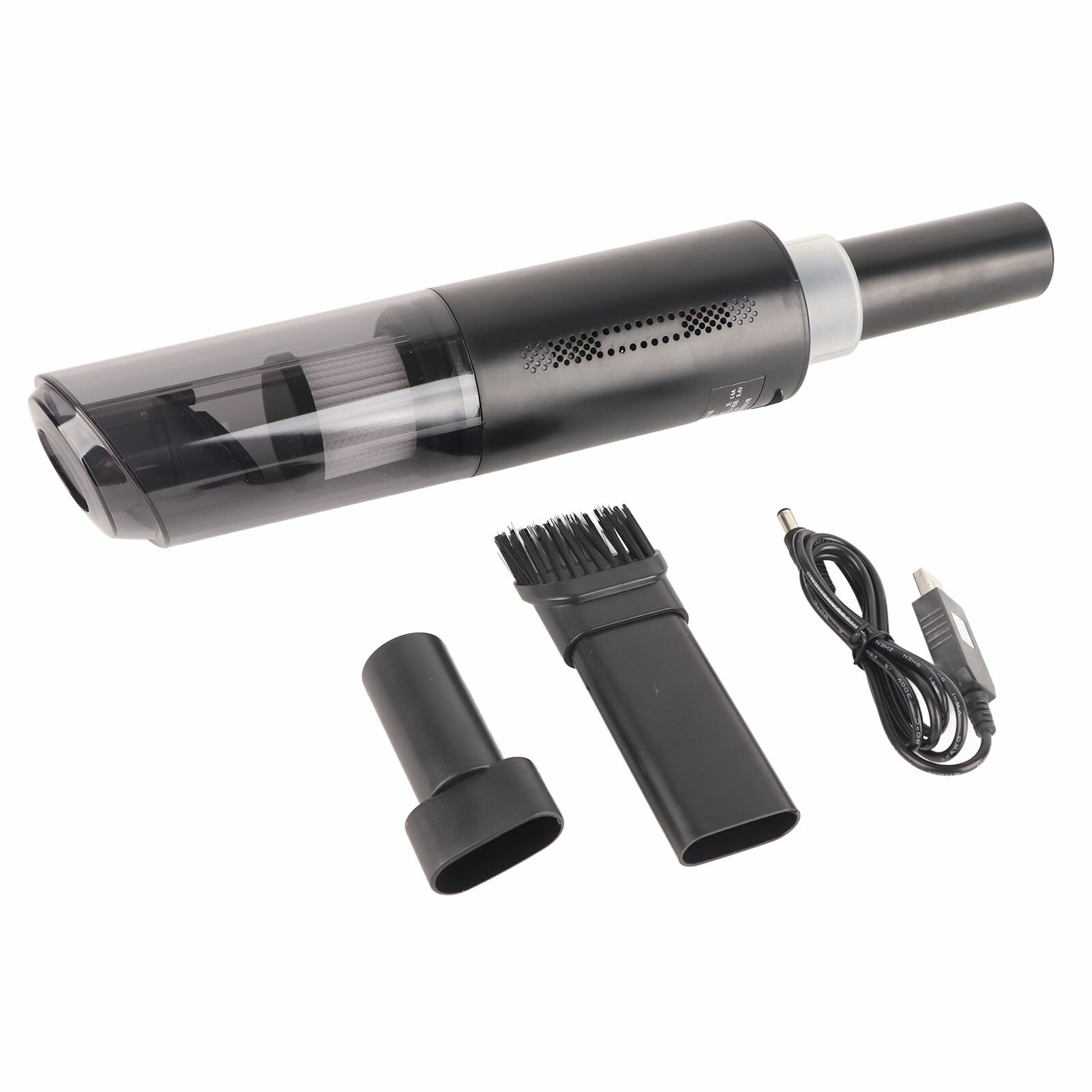 Ручной пылесос с сильным всасыванием, большой мощности, портативный маленький пылесос для домашнего автомобиля, черный, беспроводной