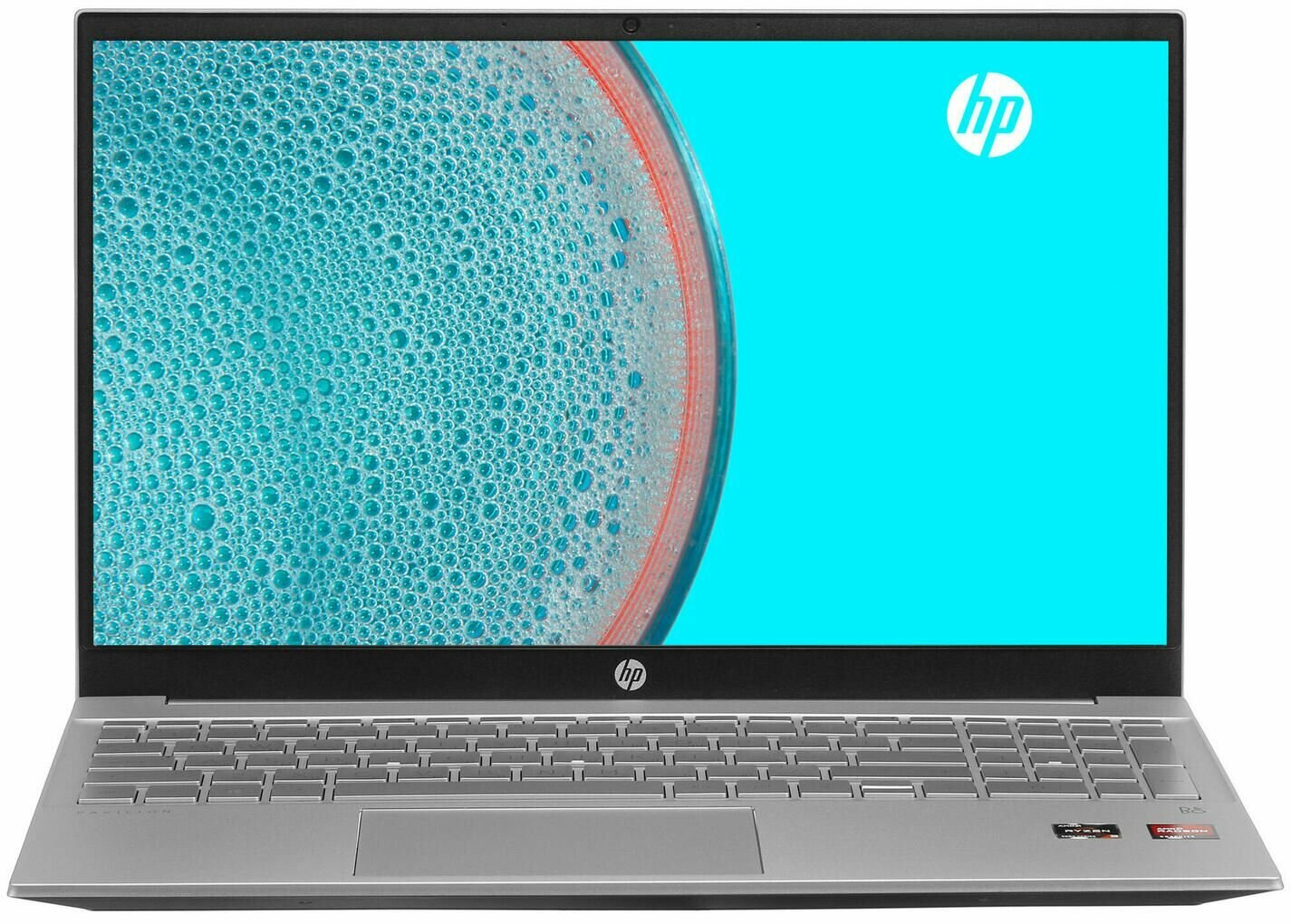 15,6" Ноутбук HP Pavilion 15-EH1082UR (55B87EA) серебристый - 1920x1080, IPS, AMD Ryzen 3 5300U, ядра: 4 x 2,6 ГГц, 8 ГБ, SSD 256 ГБ, AMD Radeon Graphics, Windows 11 Home