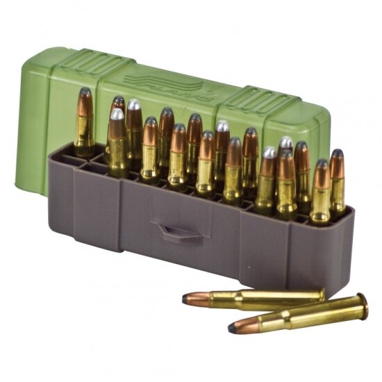 Коробка Plano для 20 патронов кал. .22-250, .250 Savage, .30-30 Win, .32 Win