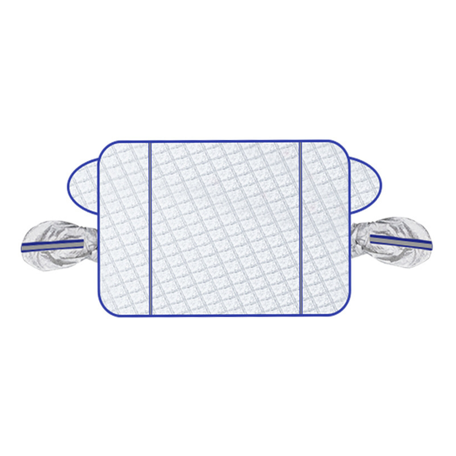 Защитный чехол на лобовое стекло автомобиля с магнитом, защищающий от снега, дождя, мороза, солнца и пыли, с магнитной светоотражающей полосой.