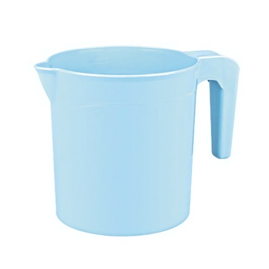 Ковш 1,5 л пластиковый в ассортименте, ручка носик для наливания