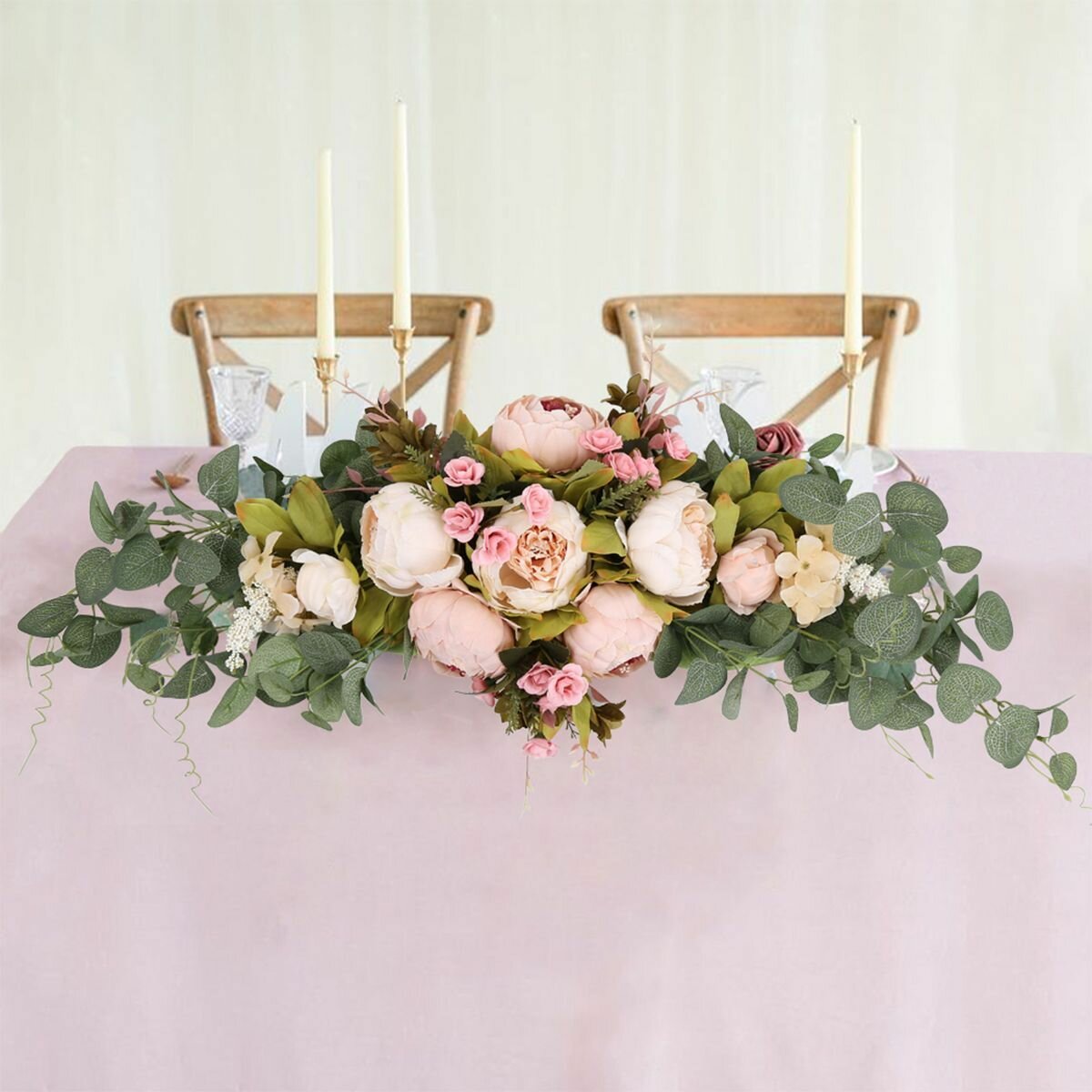 Свадебная арка Цветочная гирлянда Искусственный цветок пиона