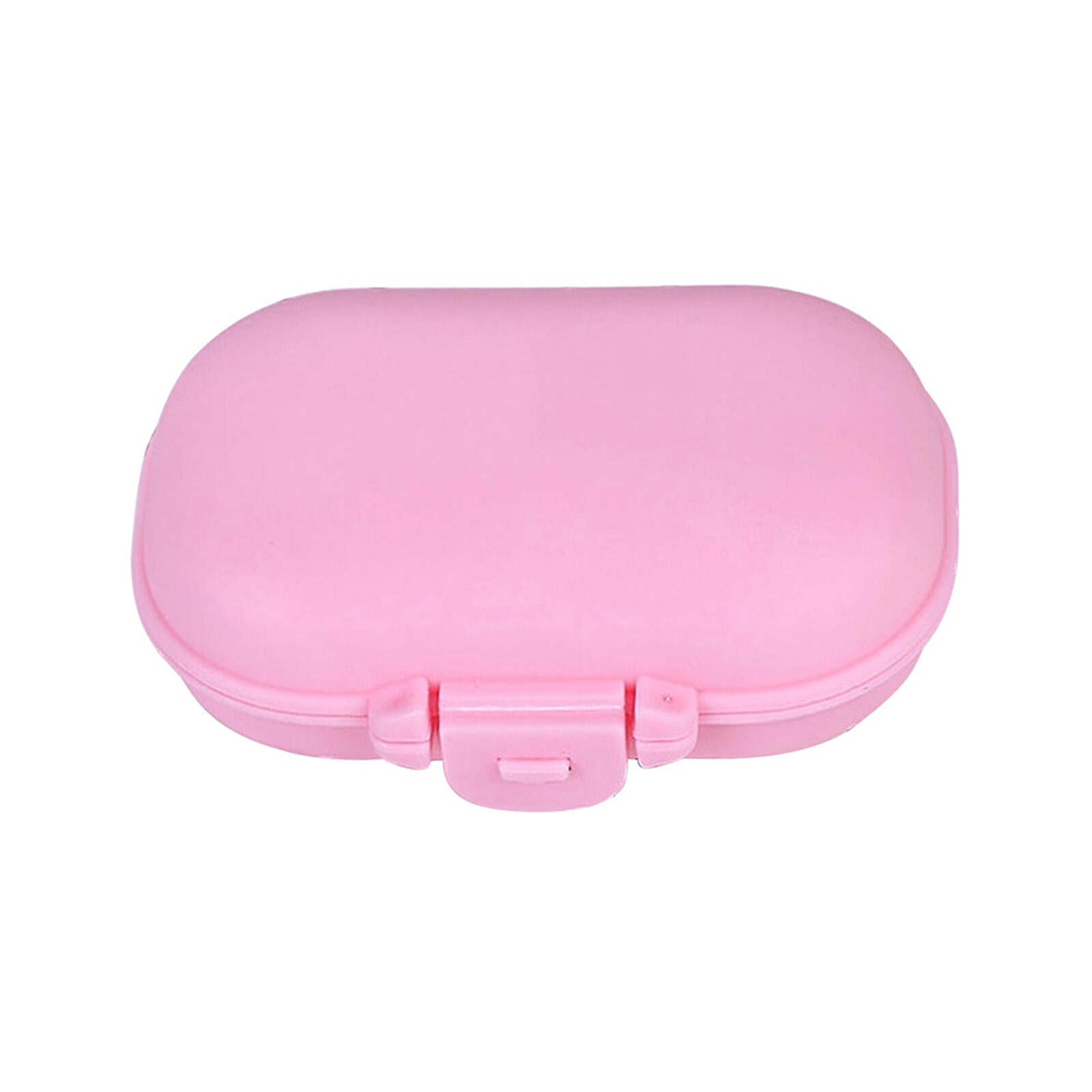 Органайзер для лекарств портативный ежедневный контейнер для хранения таблеток 4 отсека дозатор для лекарств для путешествий материал PP + ABS цвета Зеленый Розовый Синий опционально размер упаковки approx. 9.5 * 6.5 * 3.5cm вес упаковки approx. 10g в