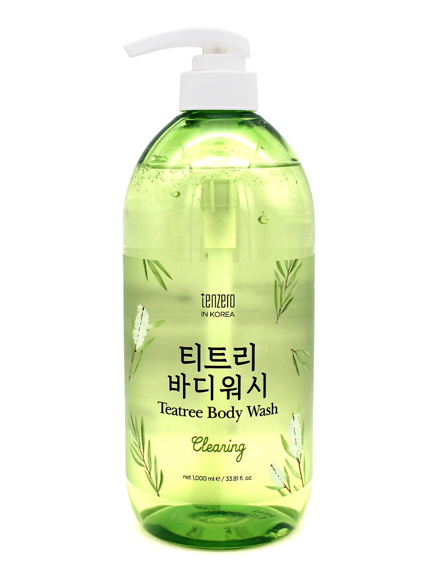 Tenzero Гель для душа с экстрактом чайного дерева для проблемной кожи Clearing Teatree Body Wash, 1000 мл